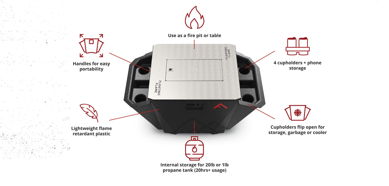 Pontoon Boat Fire Pit – Floating Flame